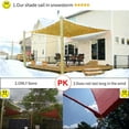 WORKPOINT Patio Sun Shade Sail Canopy Rectangle Shade Cloth UV Block ...