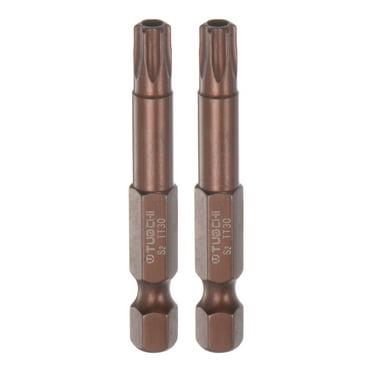 Uxcell T20 Magnetic Security Star 5 Point Torx Screwdriver Bit 1/4" Hex ...