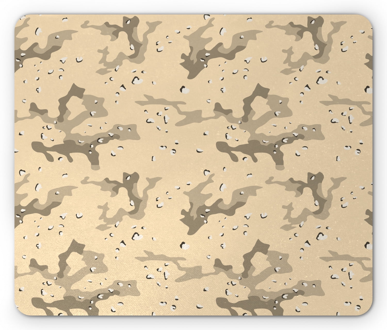 Camo Mouse Pad, Abstract Shapes Background Hiding in the Desert Theme ...