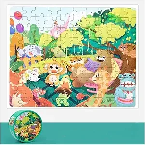 Animal Parade A to Z Wooden Learning Puzzle and Playset for Kids ...