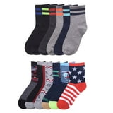All Top Bargains 6 Pairs Assorted Boys Socks, Ages 6-8 Years, Casual ...