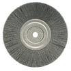 Weiler Narrow Face Crimped Wire Wheel, 8 in D x 3/4 W, .006 Stainless ...