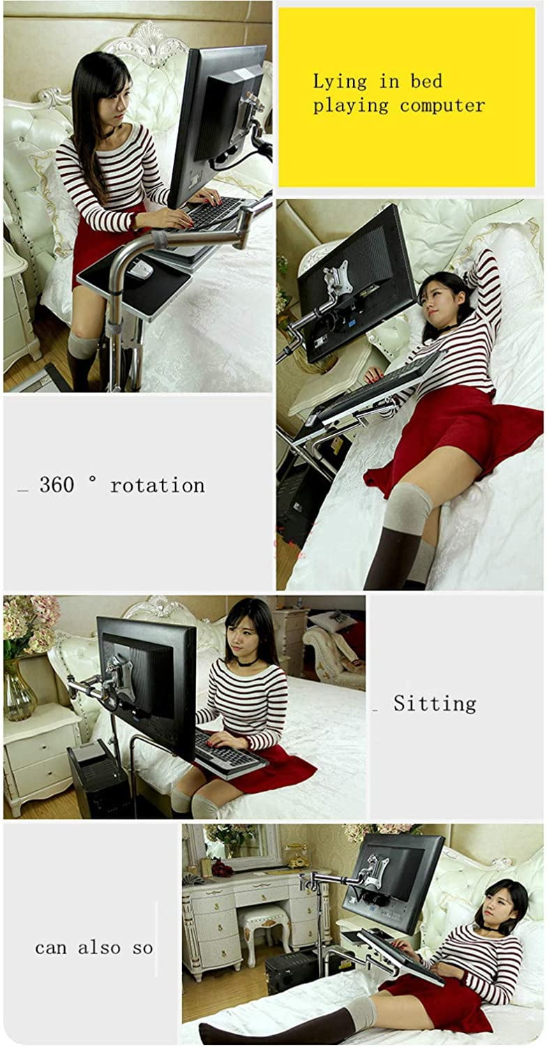 OK610 Bedside Moving Laptop Stand Adjustable Sofa Computer Monitor ...