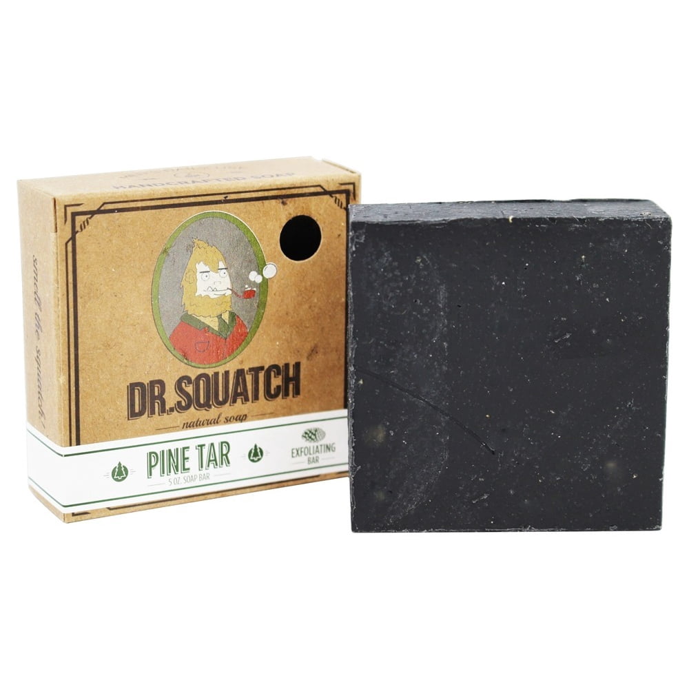 Dr Squatch Natural Bar Soap Pine Tar 5 Oz