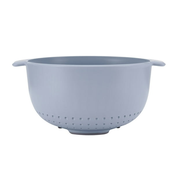 Beautiful 5-quart Colander with Integrated Handles in Cornflower Blue ...