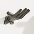 Danya B. "Palms Up" Dark Brown Cast Iron Wall Mount Hook Set (Set of 2 ...