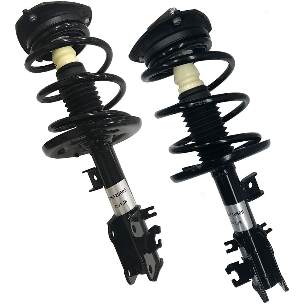 Front Pair (2) Complete Strut Assembly Shock Absorber Coil Spring Kit ...