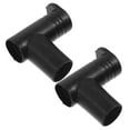 Mobestech Black Plastic Right Angle Clothes Rack Connectors 2-Pack for ...