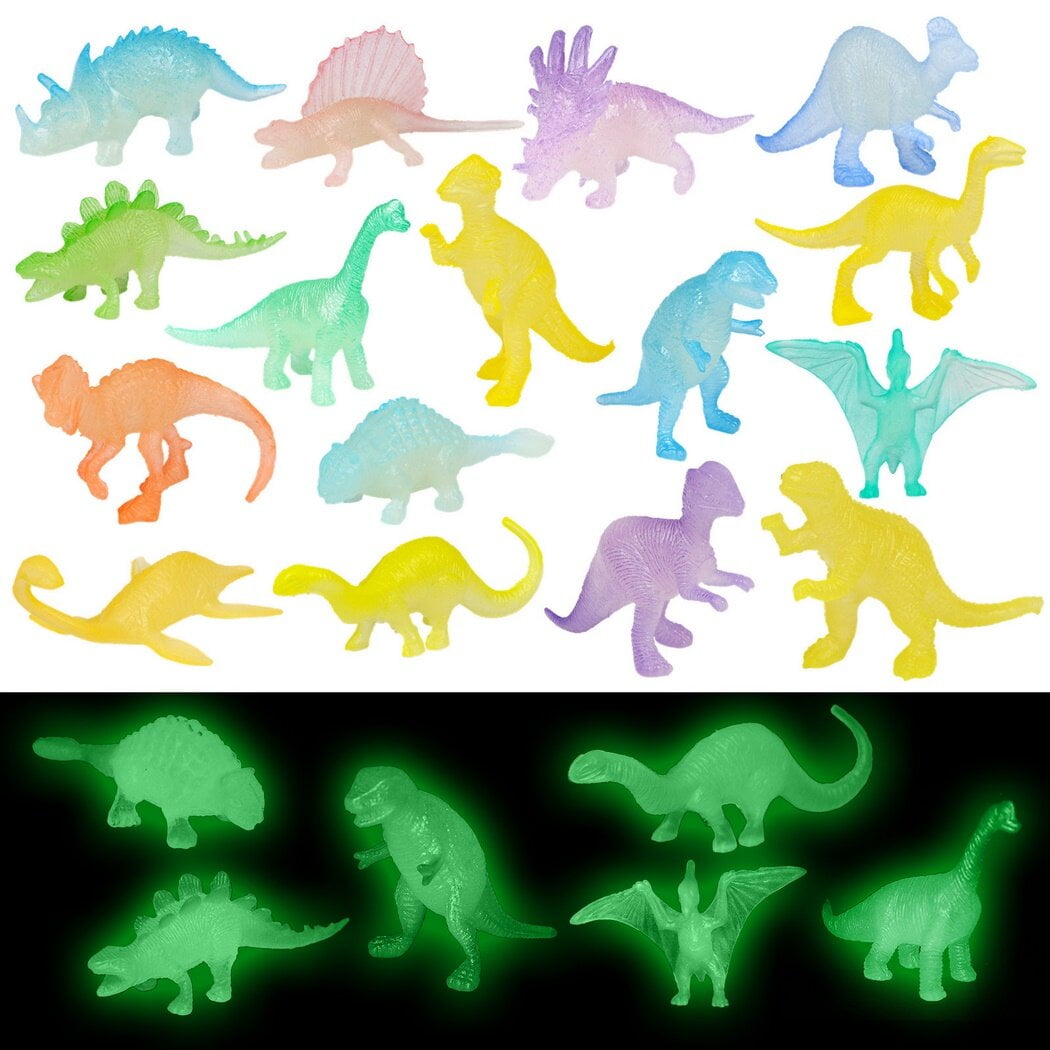 Click here for Nobrand 48pcs Dinosaur Toys Glow In Dark  Rubber M... prices