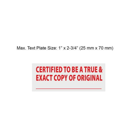Certified to BE A True & Exact Copy of Original - Extra Large JYP 4915 ...