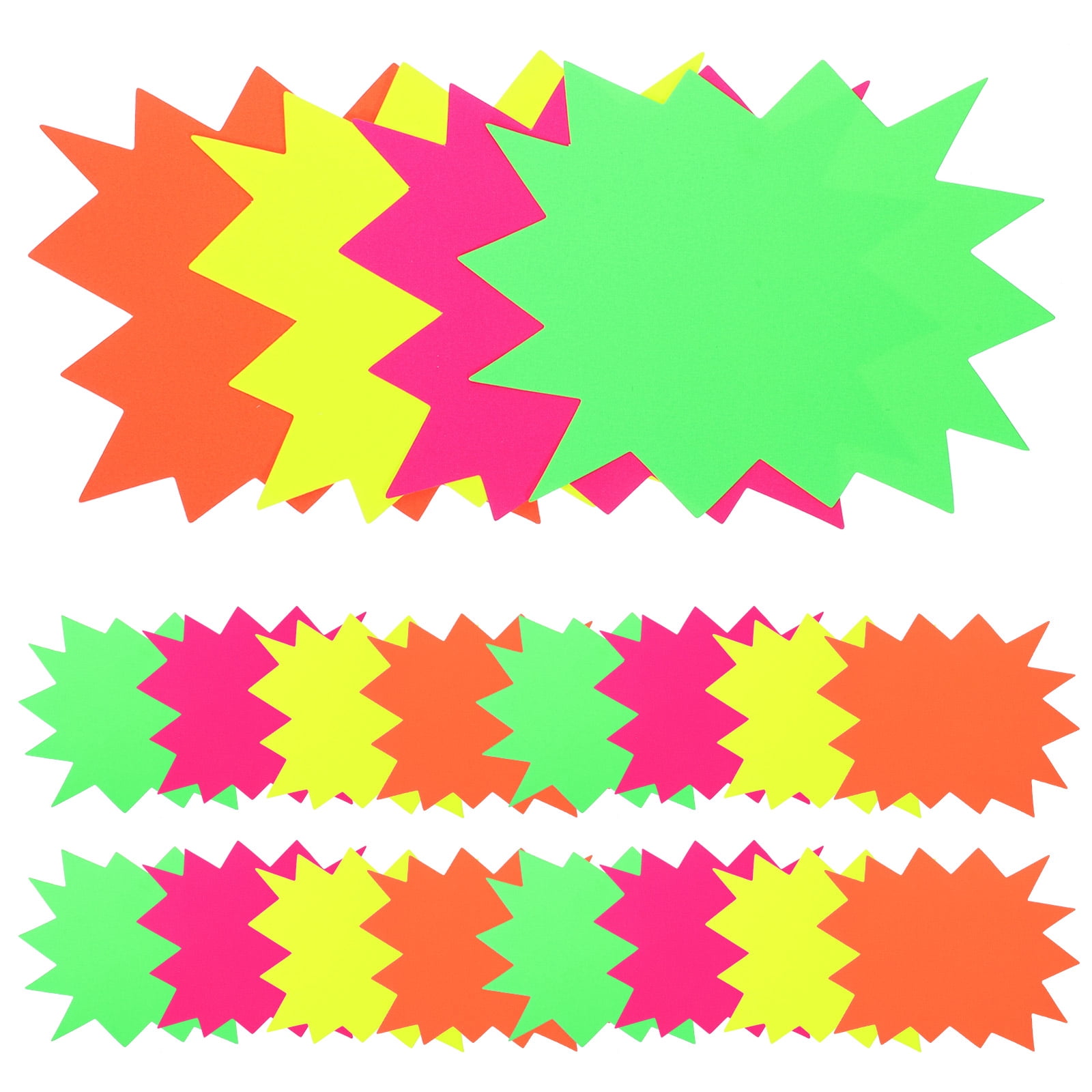 OULII 40Pack Retail Sale Signs Retail Signage Green 250g Fluorescent ...