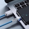 180° Rotatable Type-C Cable, 120W Fast Charging Cord for All Mobile ...