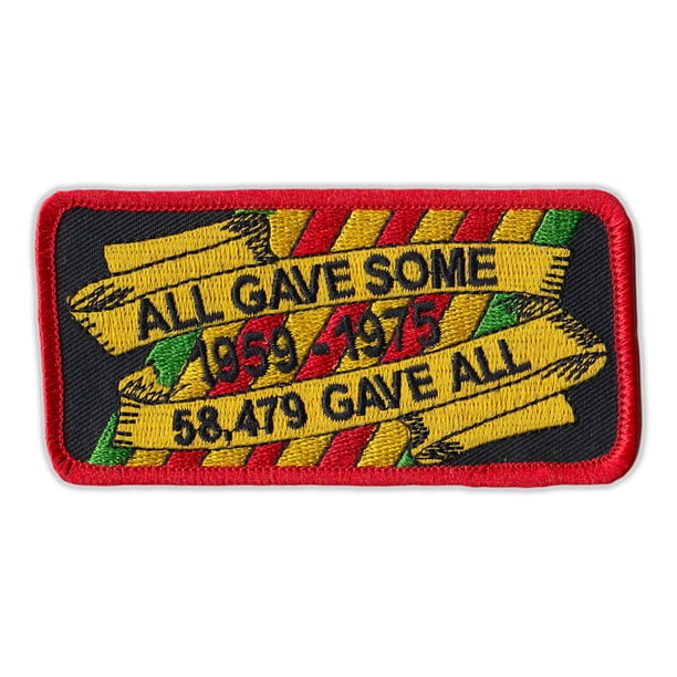 Motorcycle Jacket Embroidered Patch - All Gave Some, Some Gave All ...