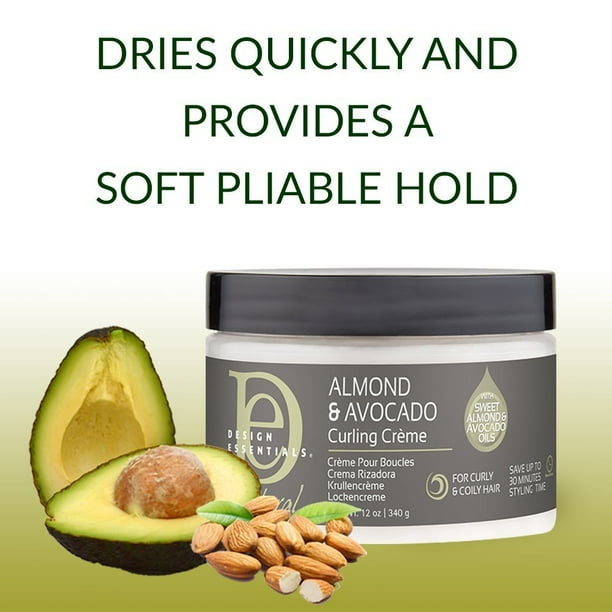 Design Essentials Natural Almond & Avocado Curling Creme, 12 oz, 3 Pack ...