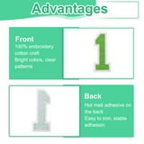 Iron on Number Patches, 3 Inch Number 1, Iron on Number Patches Large ...