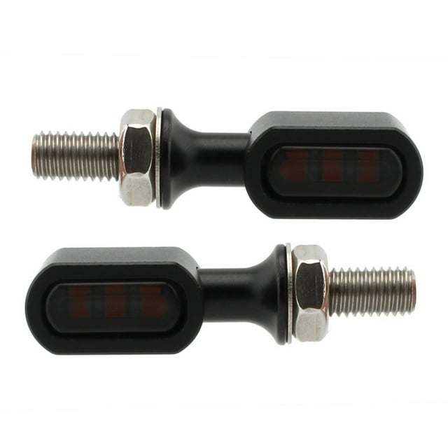 ZSWAL Rear LED Turn Signals Mini Motorcycle Blinkers Indicator Running ...