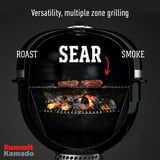 Weber Summit Kamado E6 Charcoal BBQ Grill w/Stainless Steel Lid, Black ...