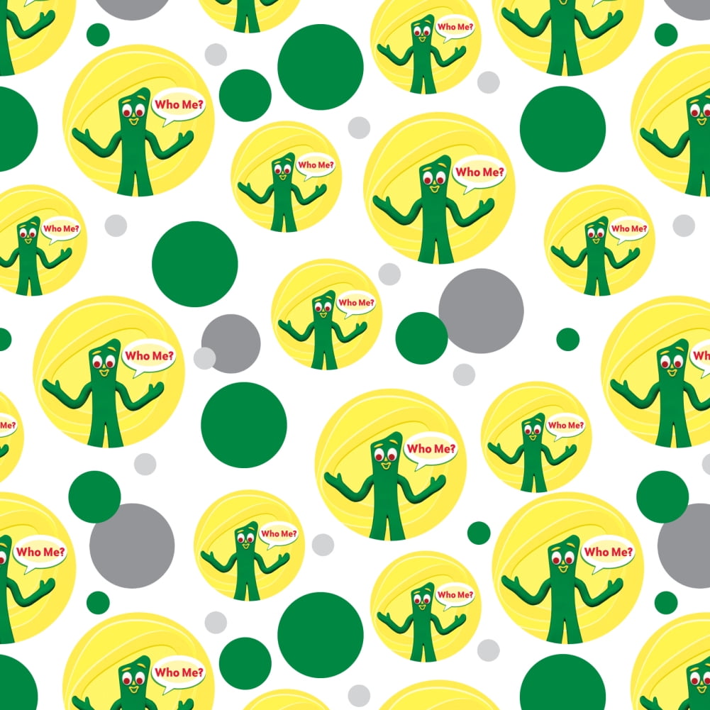Who Me? - Gumby Clay Art Premium Gift Wrap Wrapping Paper Roll ...
