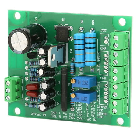 VU Driver Board, Professional Stereo VU Meter Driver Board PCB Mute ...
