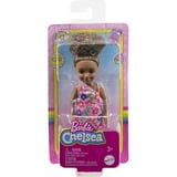 Barbie Mini Chelsea Doll with Black Hair, Pigtails & Brown Eyes in ...