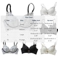 BRGZLK Lingerie Bra for Women Fashion Cute Floral Mesh Embroidered ...