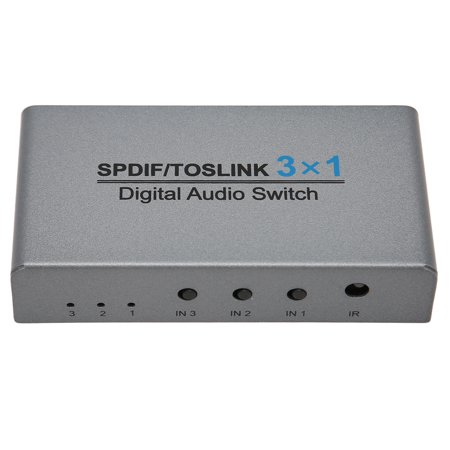 Digital Sound Switch, 3 In 1 Out Lossless Sound Durable Over Voltage ...
