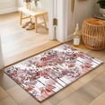 Abstract Orange Potatoes Flower Rectangle Rug 2'x3' Watercolor Floral ...