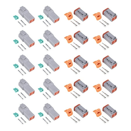 MUYI 10 Kit 4 Pin Way DT Series Connector Gray Receptacle IP67 ...