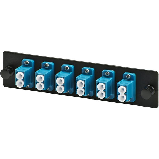 WireWerks AS-WL12S Fiber Optic Patch Adapter Plate Loaded Strip LC ...