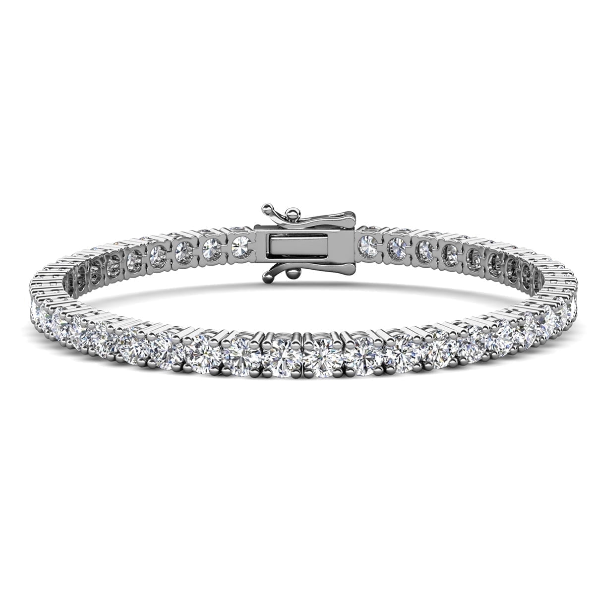 Click here for Cate & Chloe Kaylee 18k White Gold Plated Tennis B... prices