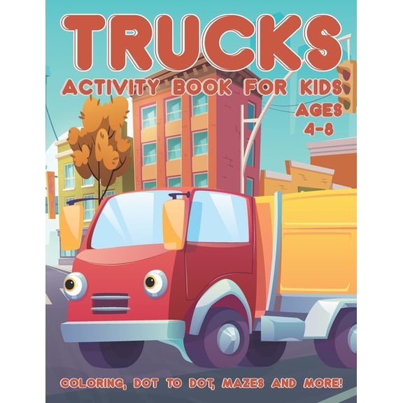school skills activity books: Preschool Activity Book Trucks, Cars, and ...