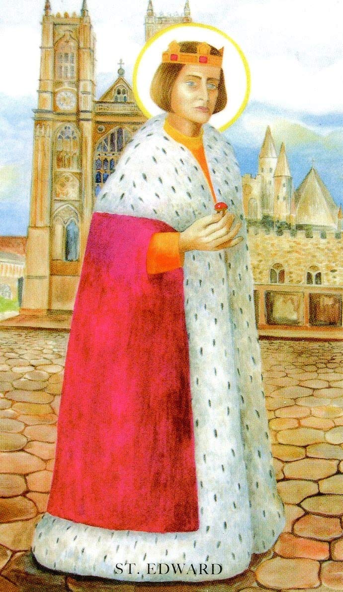 St. Edward the Confessor holy card - laminated - Pack of 25 - Walmart.com