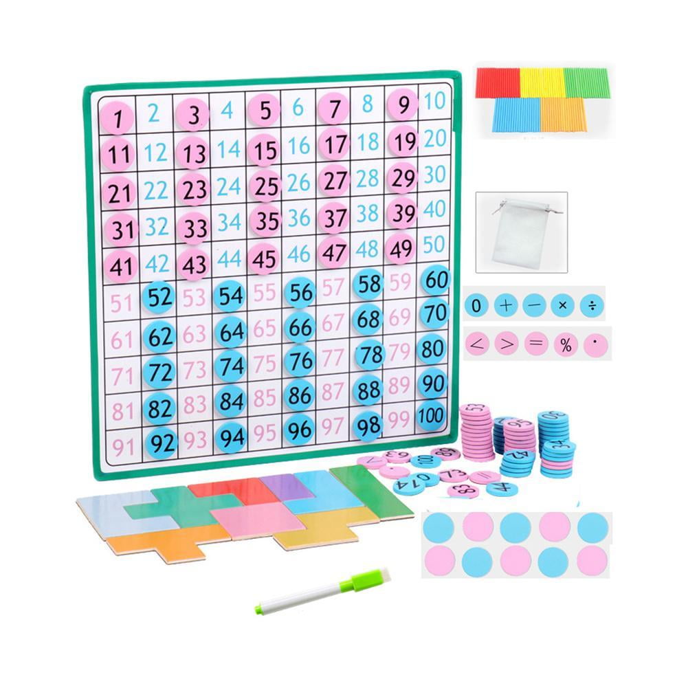 EZLIFE Tablero de aprendizaje de círculos de fracciones y fichas ...