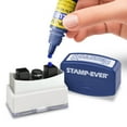 Stamp-Ever, Pre-Inked Message Stamp, 9/16" x 1-11/16" Blue Ink ...