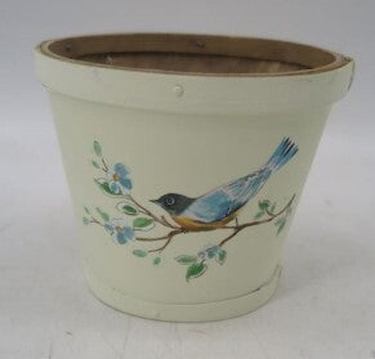 Cream With Blue Bird Planter - Walmart.com