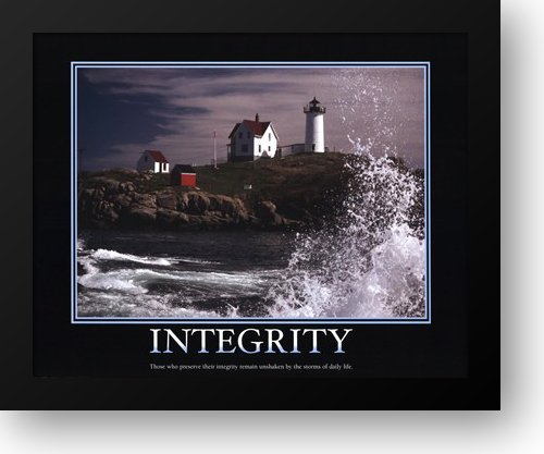 Motivational - Integrity 18x15 Framed Art Print - Walmart.com - Walmart.com