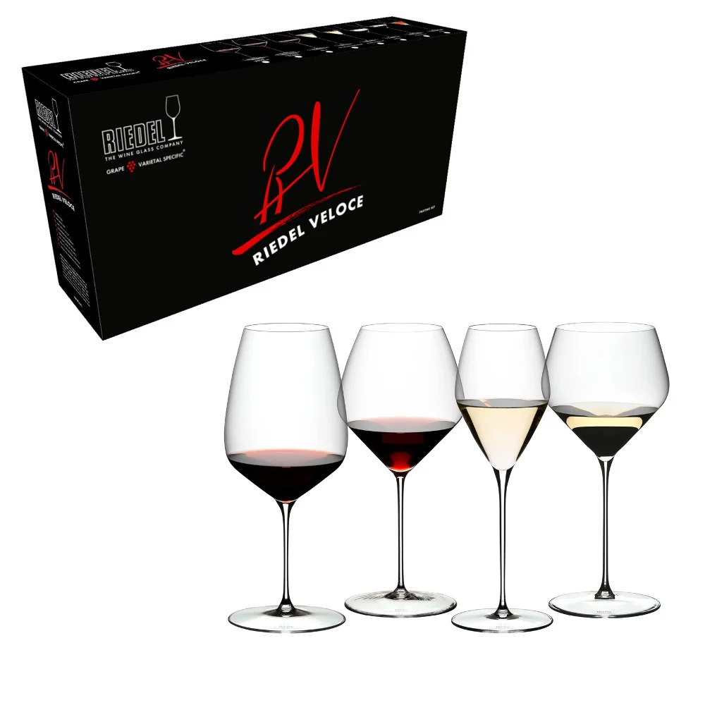 Set 4 Copas Riedel Veloce Tasting Cristal Premium Para Vino con Caja ...