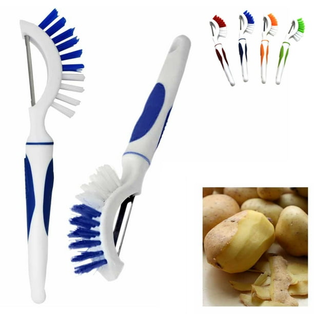 1 Pc Vegetable Cleaning Brush Potato Peeler Shred Scrub Fruit Cleaner ...