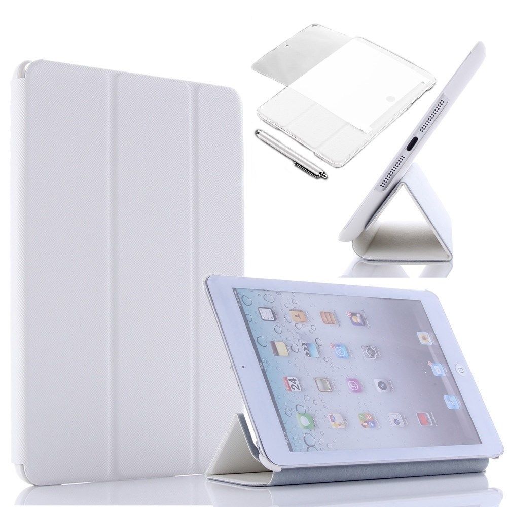 Ultra Slim Smart PU Leather Case Cover for Apple iPad Air 1 - White ...