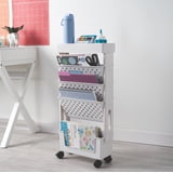 Pen+Gear 5-Tier Movable Organization & Storage Cart, White - Walmart.com