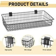 2 Pcs Slatwall Baskets for Slatwall, 23.6 Inch Width Metal Heavy Duty ...