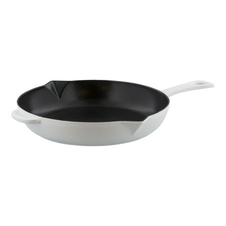 STAUB Pans 26 cm/10 inch Cast Iron Frying Pan, Pure-White (Visual ...