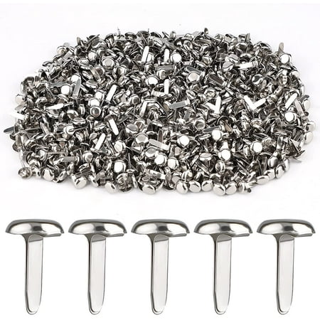 600pcs Metal Paper Brads Fasteners Round Brass Fasteners Split Pins for ...
