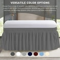 Bed Skirt King Size Wrap Around Bed Skirt 15 Inch Drop Easy Fit