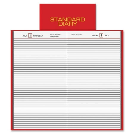 AAGSD37613 - At-a-Glance Standard Diary Recycled Daily Diary | Walmart ...