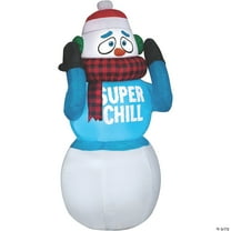 Gemmy Christmas Airblown Inflatable Snowman Yard Decoration, 6 ...