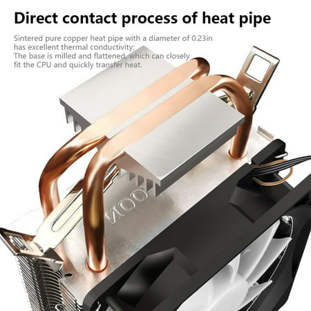 COOLMOON RGB CPU Silent Radiator Radiator with LED Cooler Home Silent ...