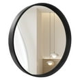 "WallBeyond 28"" Round Mirror with Wood Frame, Versatile Design for ...