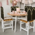 Double Arches Chair Back Covers Set of 1 Vintage Traditional Brown Gold ...