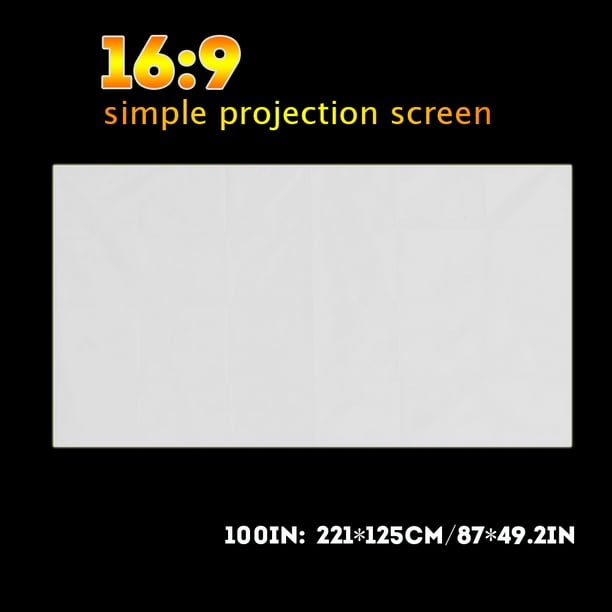 Translucent Screen Flodable Projector Screen, Projector Curtain, 60-120 ...